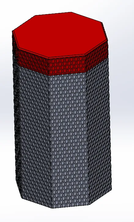 Octagonal container with screw lid by Piwi (3.C.L) - MakerWorld