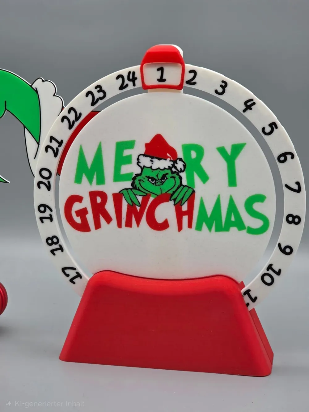 Merry Grinchmas Countdown – Christmas Calendar - Free 3D Print Model ...