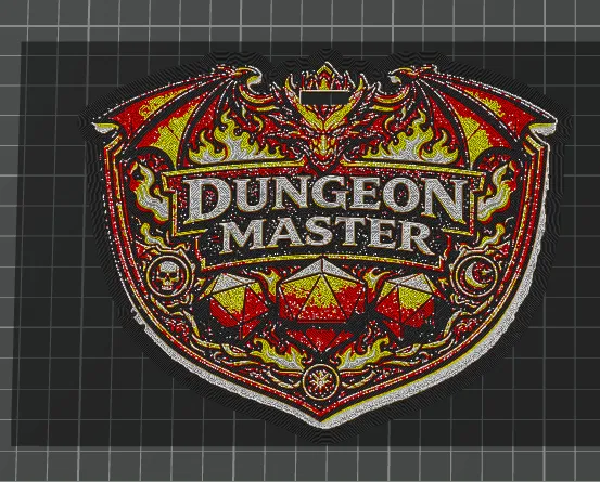 Dungeon Master Crest – RPG Table Display Hueforge - Free 3D Print Model ...