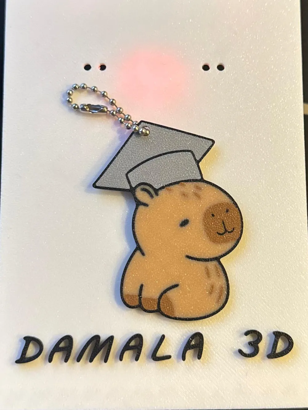 Graduation Capybara Keychain by DAMALA.3D MakerWorld: Download Free 3D ...