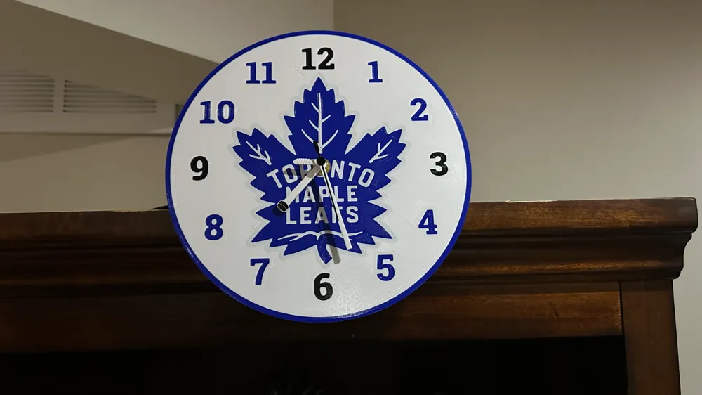 Toronto Maple Leafs wall Clock by Darkangel - MakerWorld