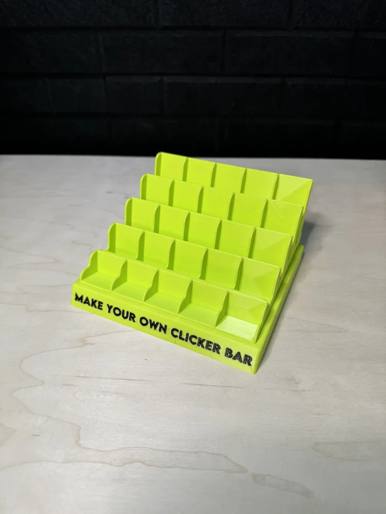 Level Clicker Bar Display - Free 3D Print Model - MakerWorld