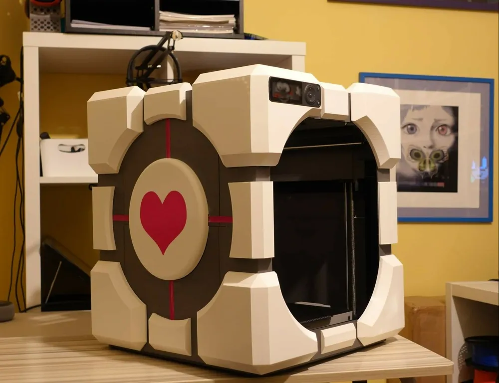 Companion Cube P1P Mod ( Bambu Lab ) - Free 3D Print Model - MakerWorld