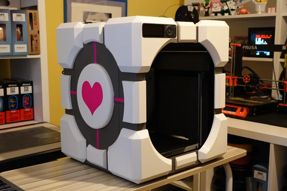 Companion Cube P1P Mod ( Bambu Lab ) Remixed by neil3dprints MakerWorld ...