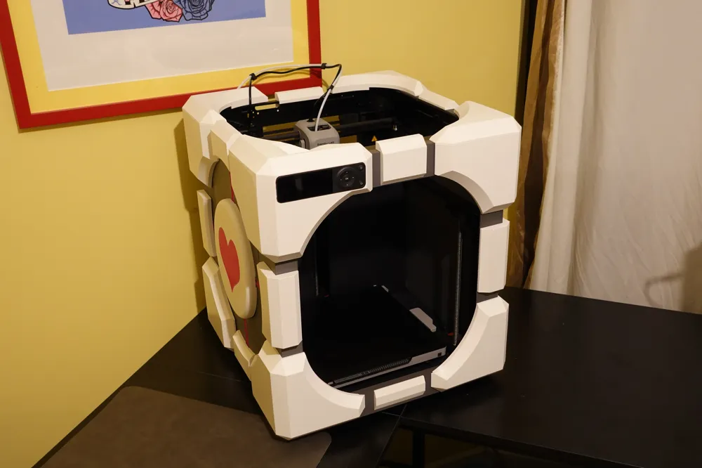 Companion Cube P1P Mod ( Bambu Lab ) Remixed by neil3dprints - MakerWorld