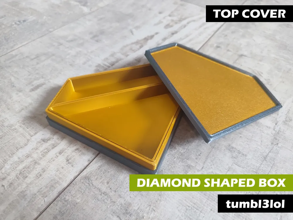 Diamond shaped box for jewelry - Free 3D Print Model - MakerWorld