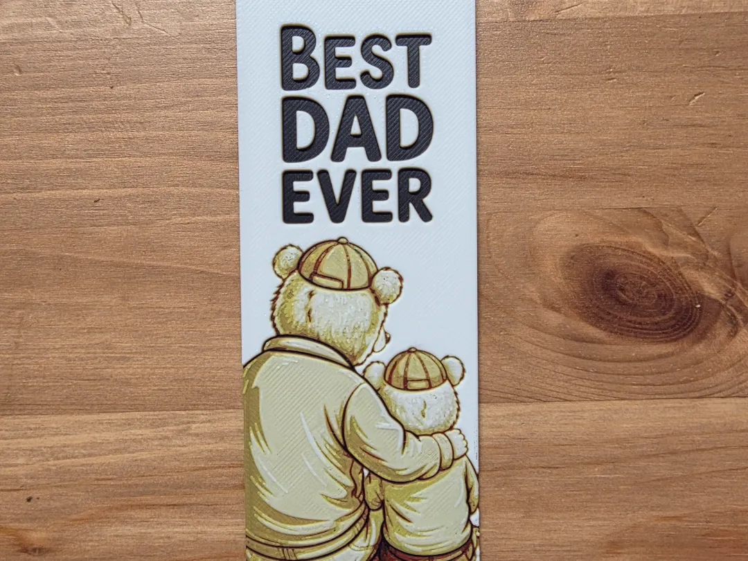 Best Dad Ever Bookmark - Free 3D Print Model - MakerWorld