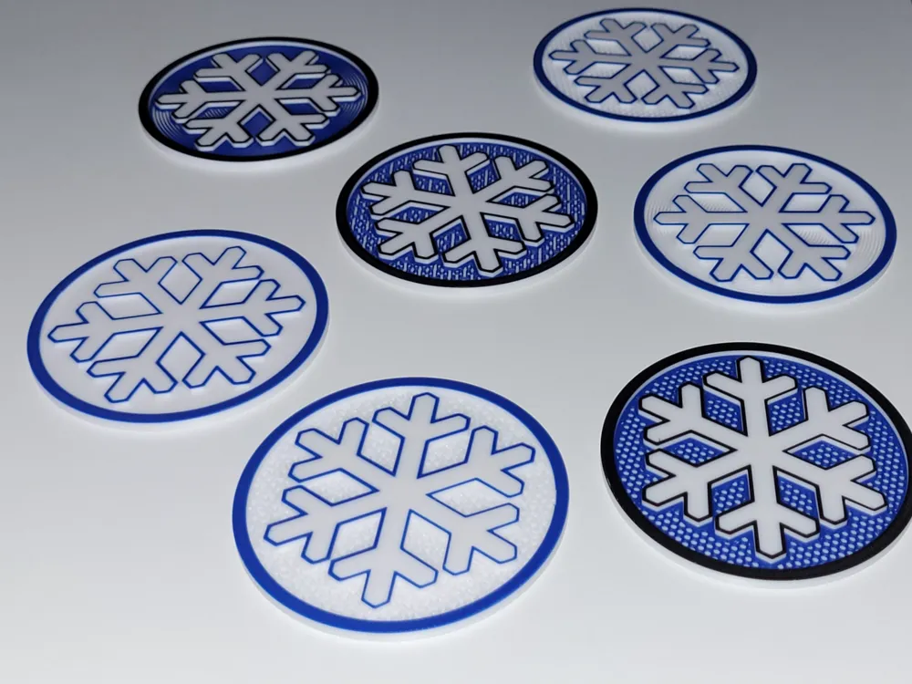 Snowflake Coaster Set by Toast - MakerWorld