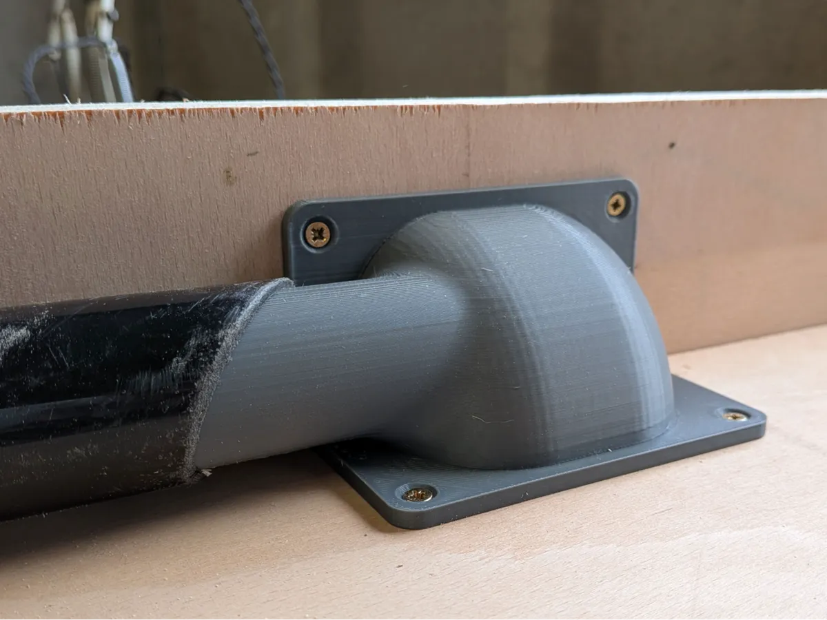 Router Fence Dust Port (32mm) - Free 3D Print Model - MakerWorld