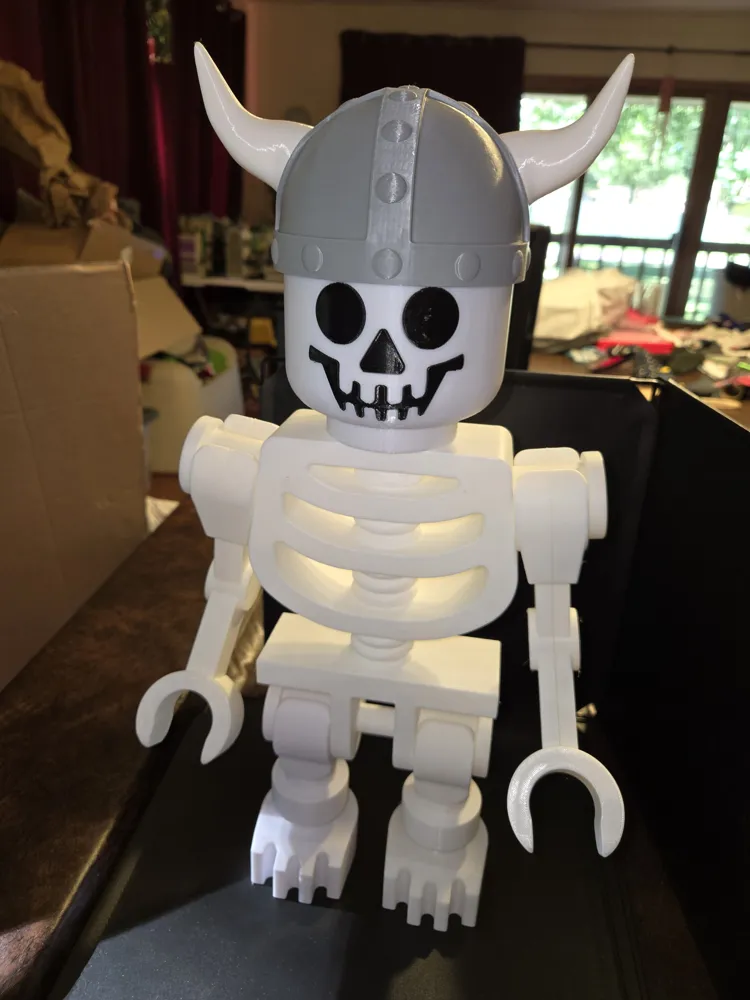 Mega Brick 10-1 Viking Helmet - Free 3D Print Model - MakerWorld