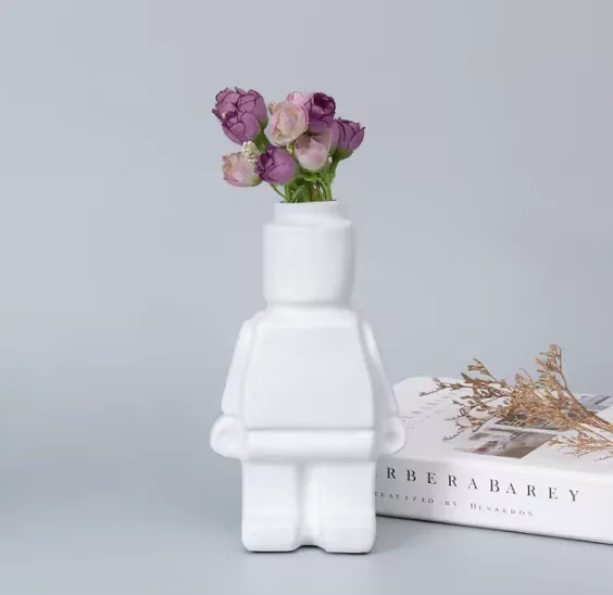 Legolike Brickman Vase by Simon - MakerWorld