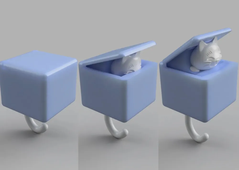 Cat Key Hook - Free 3D Print Model - MakerWorld