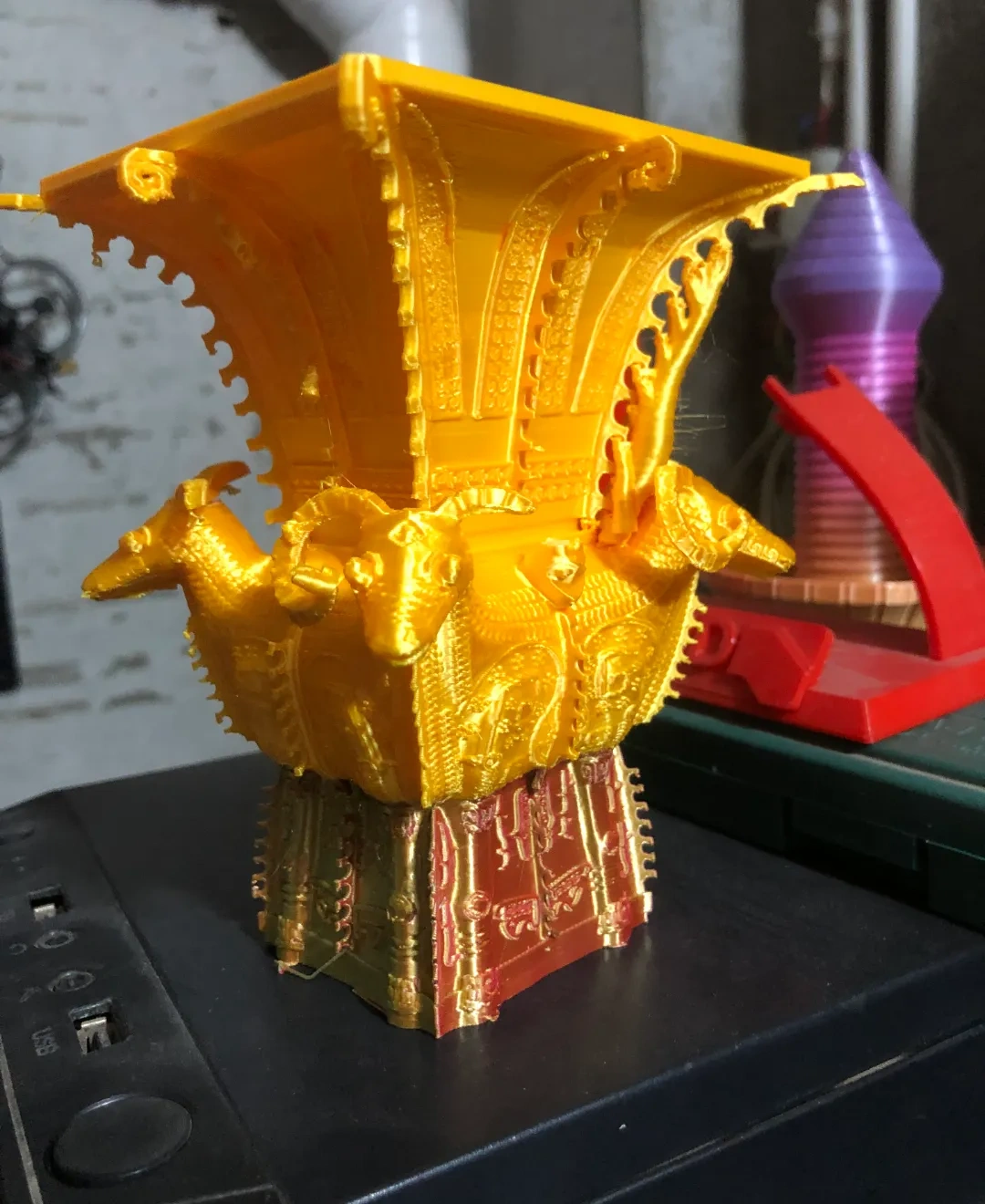 Four Sheep Square Zun Remixed by 3D打印小小一 - MakerWorld