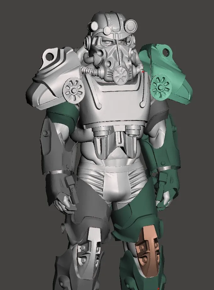 Fallout T-60 Power Armor - Full Cosplay (Wearable) - Free 3D Print ...