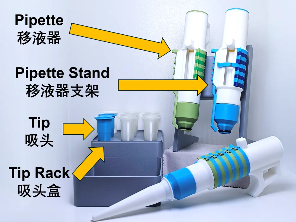Pipette Combo Set - Free 3D Print Model - MakerWorld