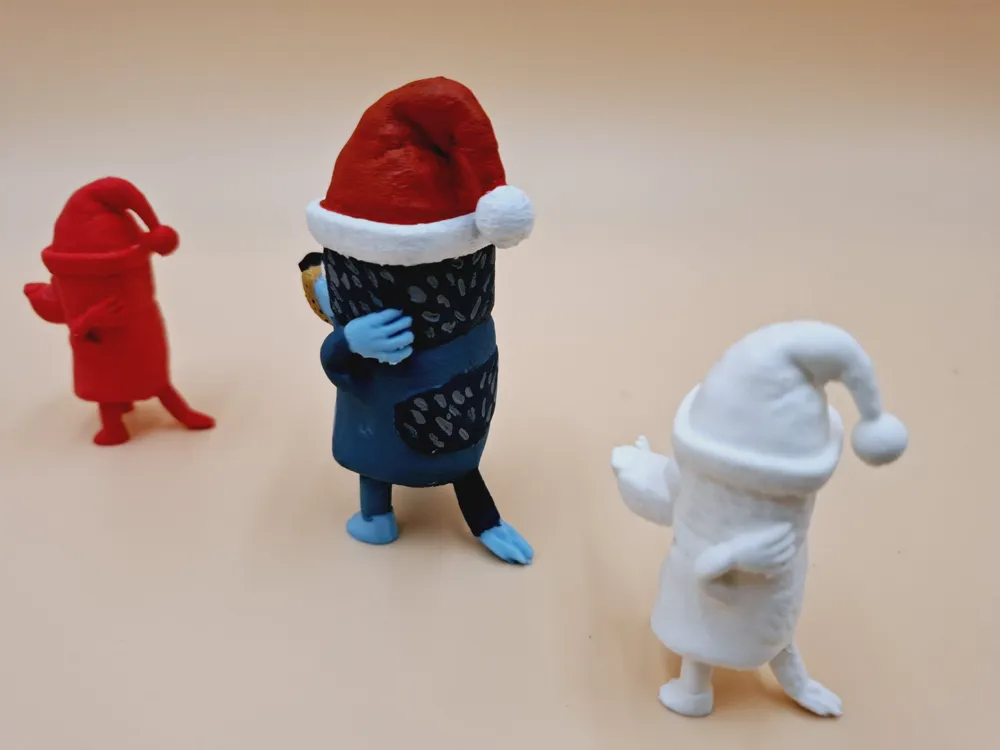 Bluey - Christmas Bandit Heeler as Santa by Printcells - MakerWorld