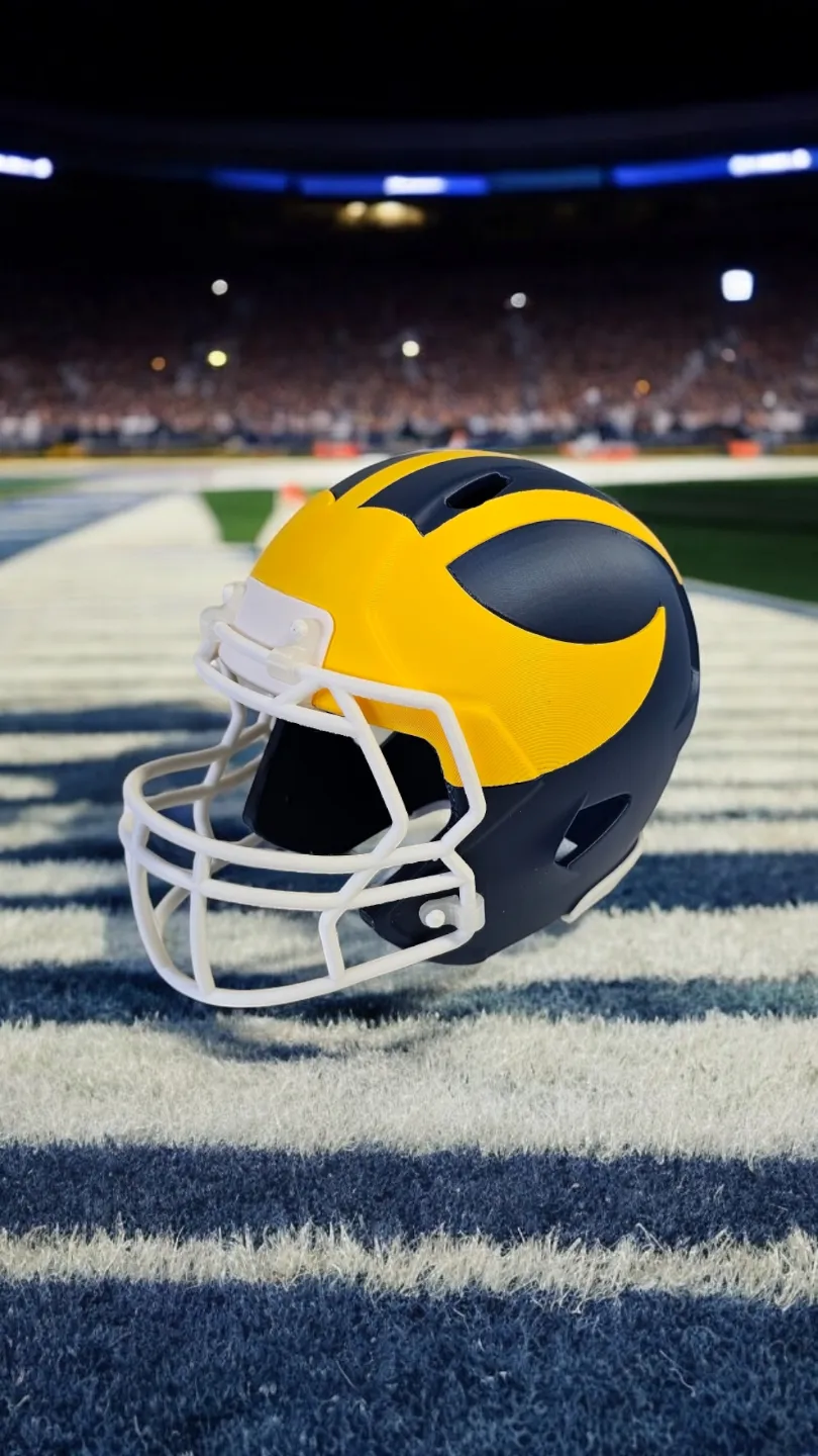 Michigan Wolverines Football Helmet by animuL67 MakerWorld: Download ...