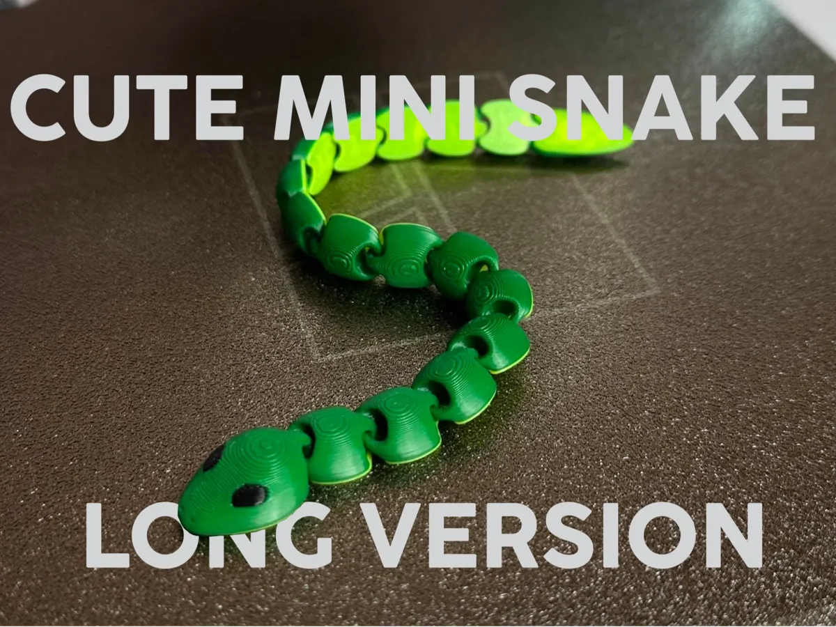 CUTE MINI LONG SNAKE - Free 3D Print Model - MakerWorld