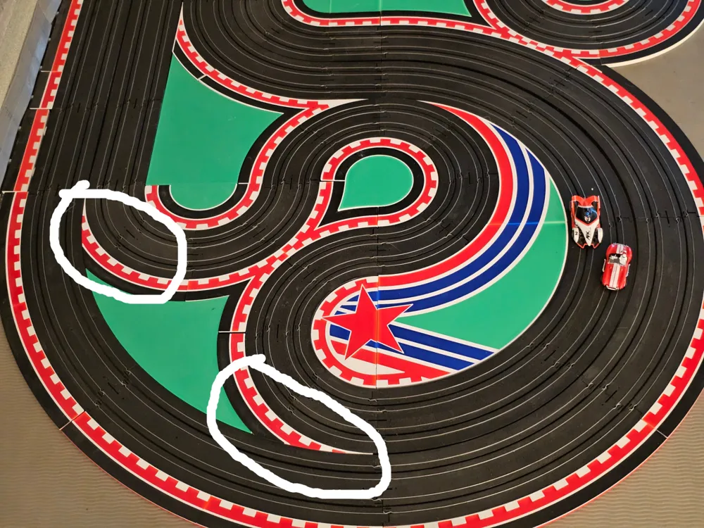 6" outside cut to 18 inside Slot Car Track Border by xcnick - MakerWorld