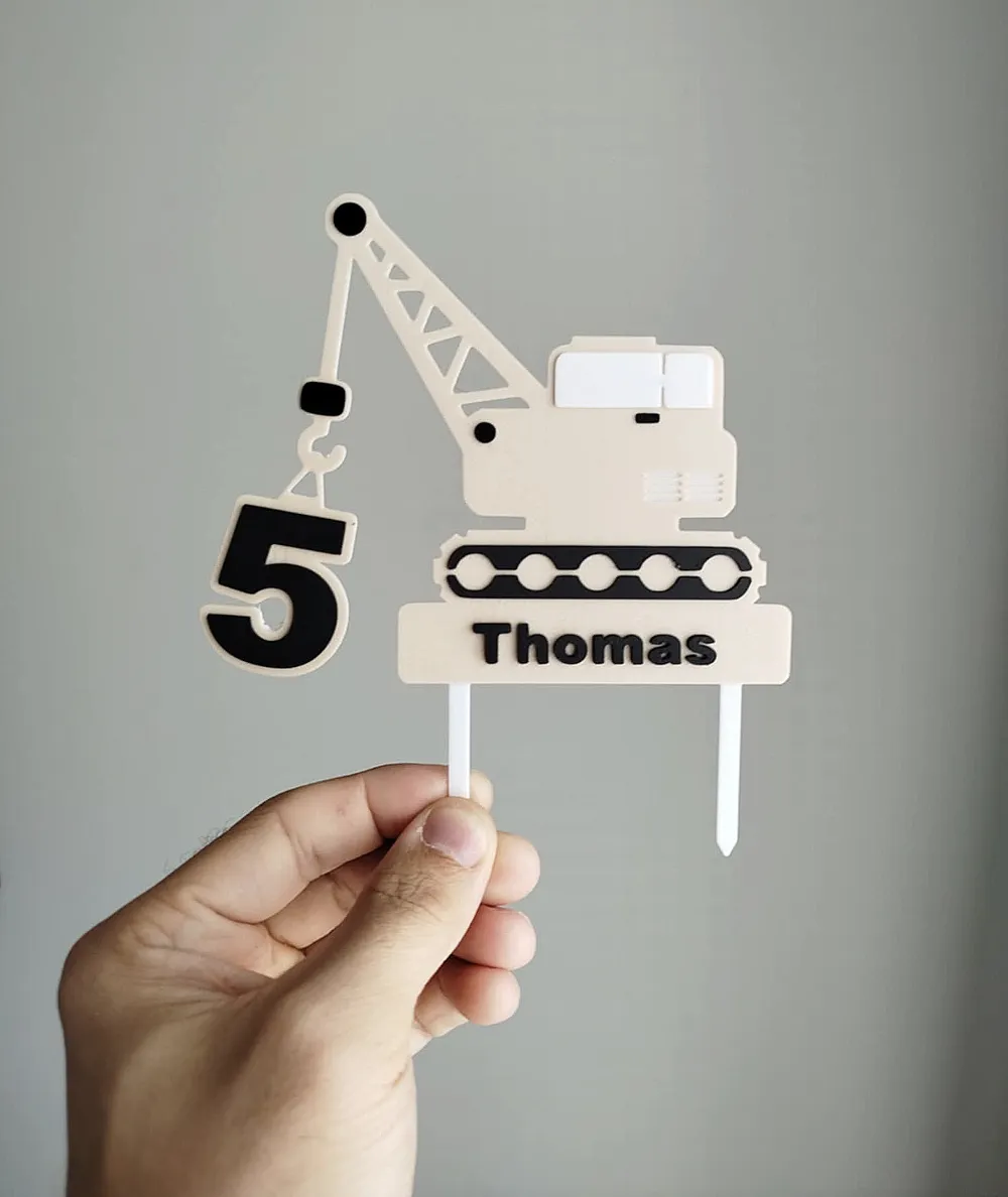 Crawler Crane Custom - Cake Topper Generator by user ...