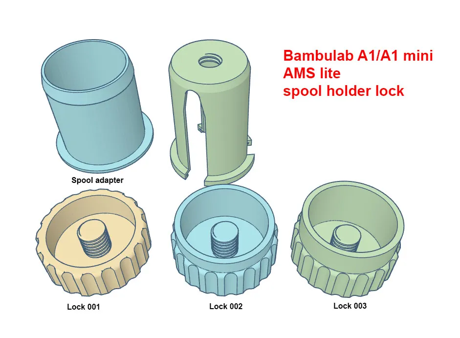 BAMBU LAB A1/A1 MINI AMS SPOOL LOCK Remixed by evaservice MakerWorld ...