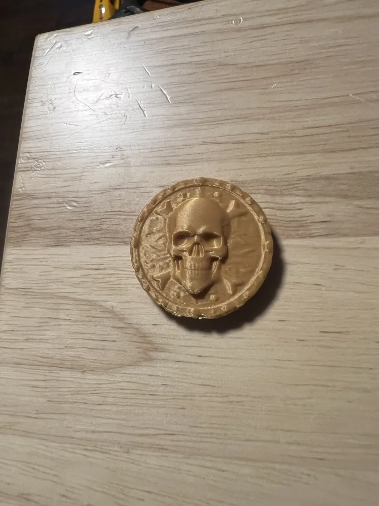 Gold Pirate Coin Two-Sided #01 - Free 3D Print Model - MakerWorld