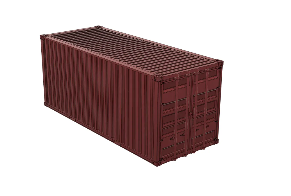 Shipping Container Desk Storage Compartment by 3dmieks - MakerWorld