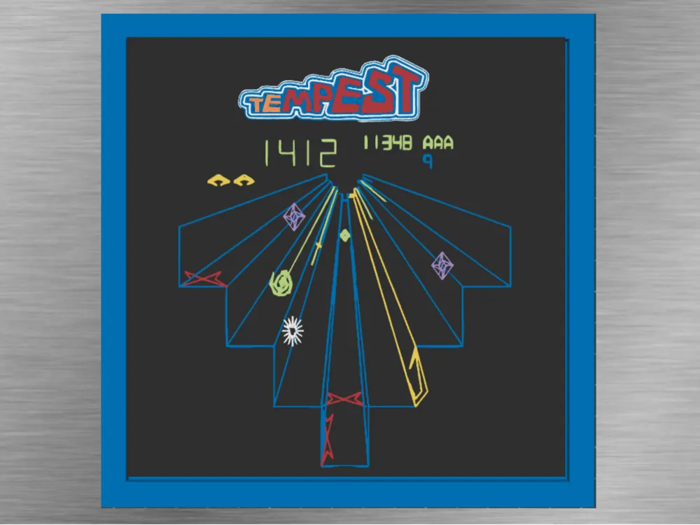 Tempest Arcade Game Space-140 x 140mm - Free 3D Print Model - MakerWorld