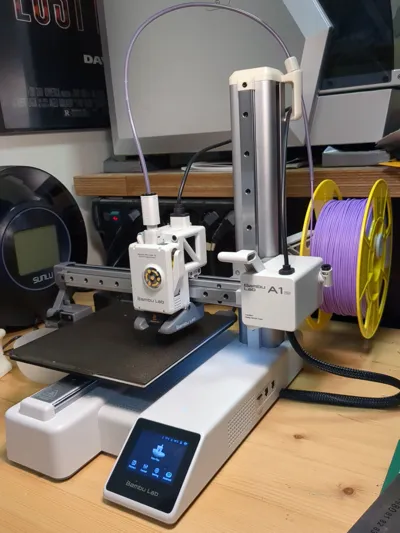 A1 Mini Cable- and Filament-guide by Coat Over MakerWorld: Download ...