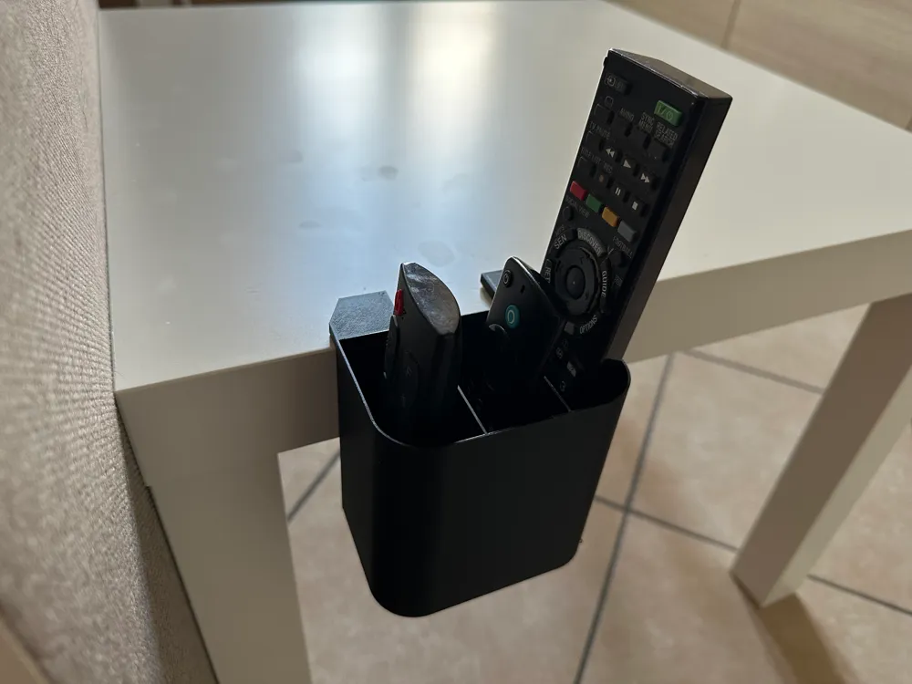 Remote Control Holder for IKEA Lack Series - Free 3D Print Model ...