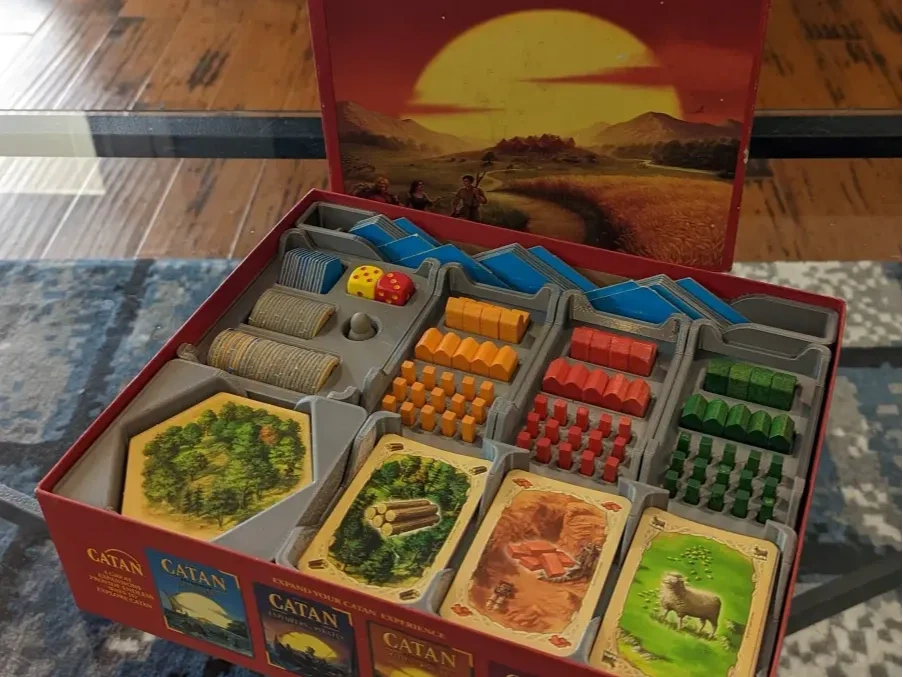 Catan Board Game Storage Remixed by 巽风断 MakerWorld: Download Free 3D Models