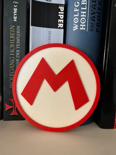 Mario Emblem Super Mario by Rianski Schipanski MakerWorld: Download ...