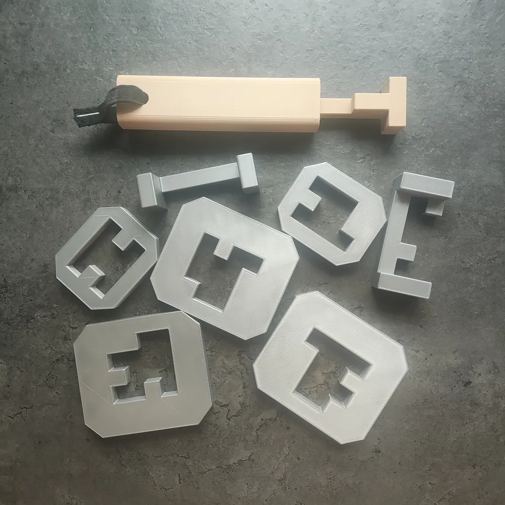 Hephaistos Hammer – 3D Assembly Puzzle (8 pieces) - Free 3D Print Model ...