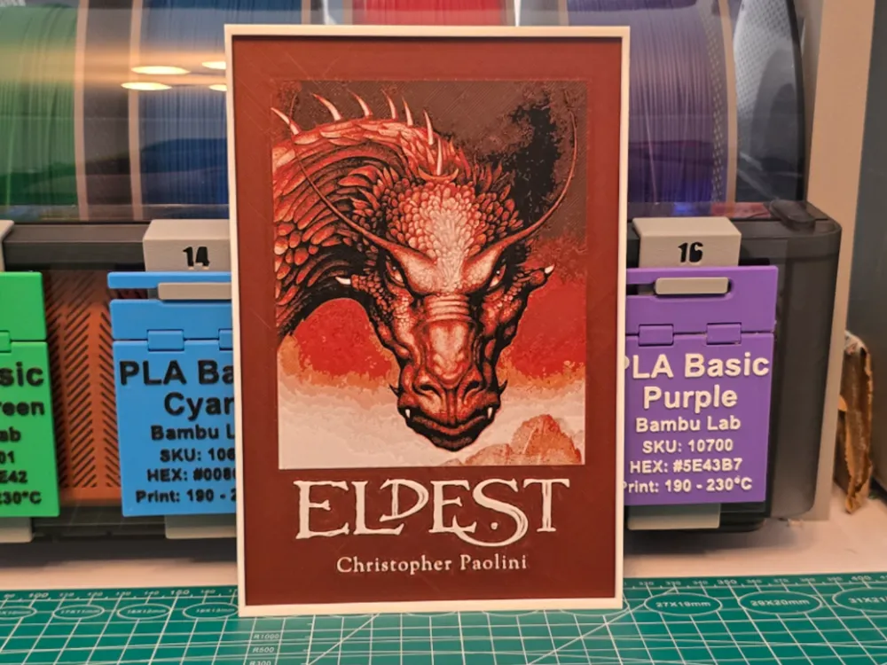 Eldest Book Poster - Hueforge Art by Lumpy3D MakerWorld: Download Free ...