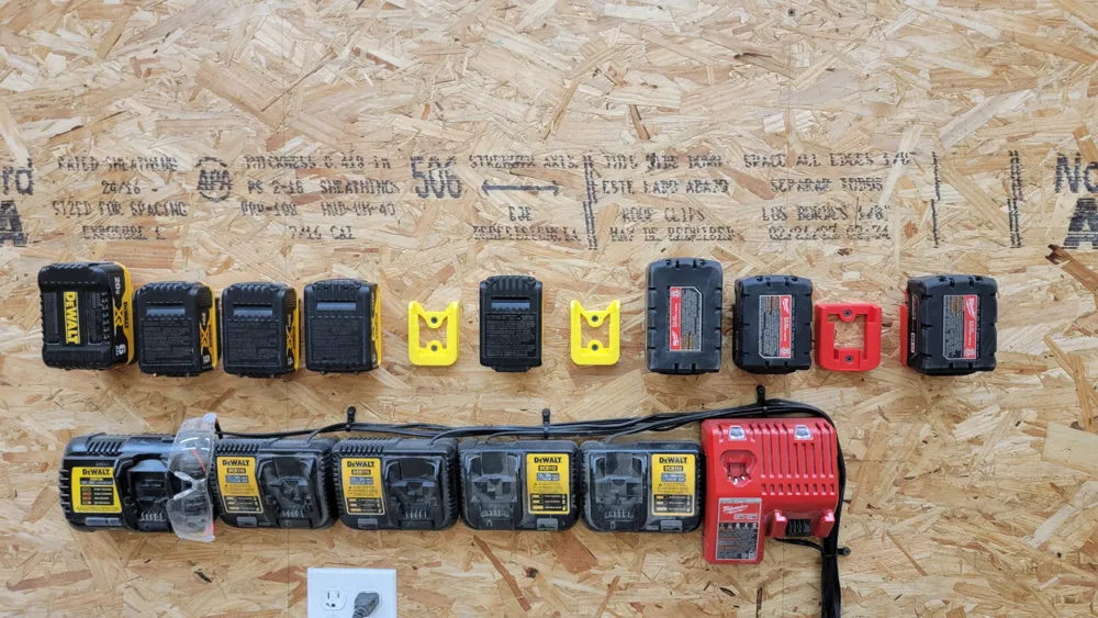 DeWalt 20V/60V Latch-Free Wall Battery Holder by Josh MakerWorld ...