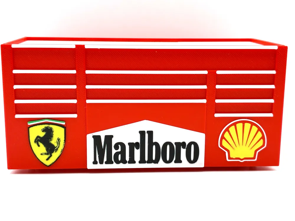 Marlboro Ferrari Shell inspired f1 Desk toolbox by Mrtk1970 MakerWorld ...