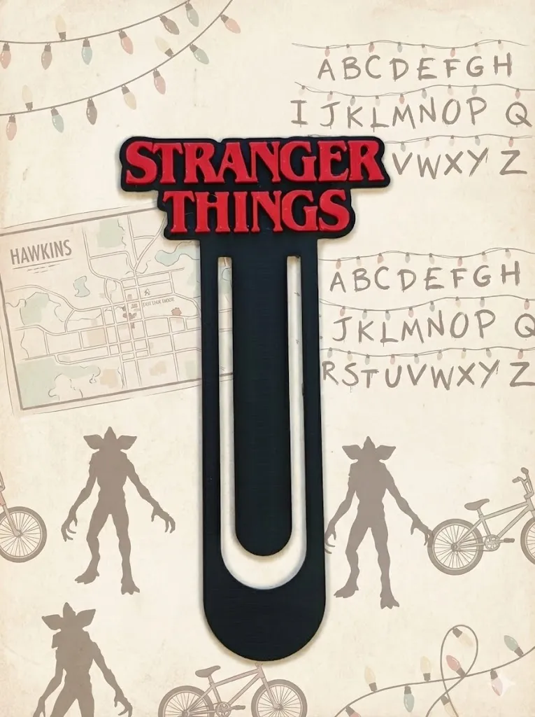 Stranger Things Bookmark - Free 3D Print Model - MakerWorld