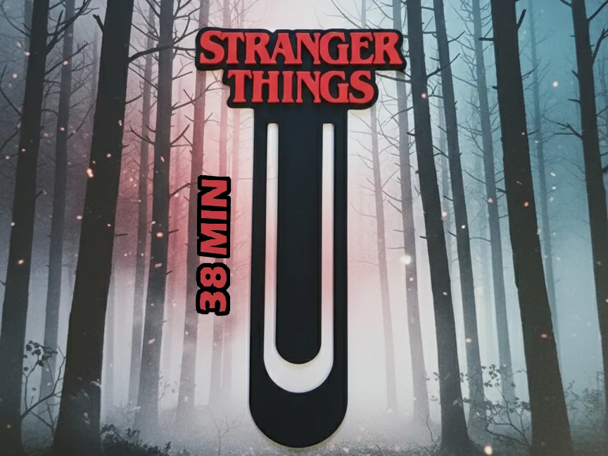 Stranger Things Bookmark - Free 3D Print Model - MakerWorld