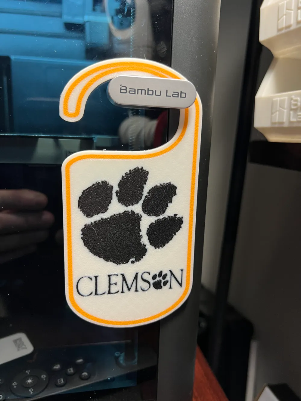 Clemson Tigers door hanger - Free 3D Print Model - MakerWorld