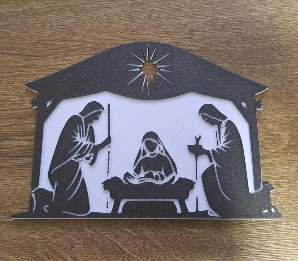 Jesus in Bethlehem Christmas decoration by Wenzel - MakerWorld