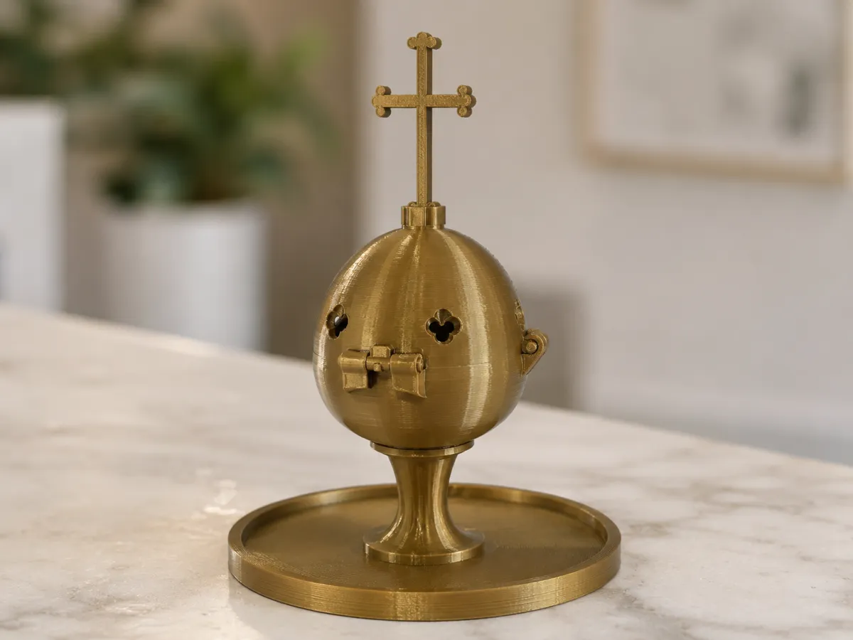 Incensário Miniatura de Igreja Ornamentado - Modelo gratuito para ...
