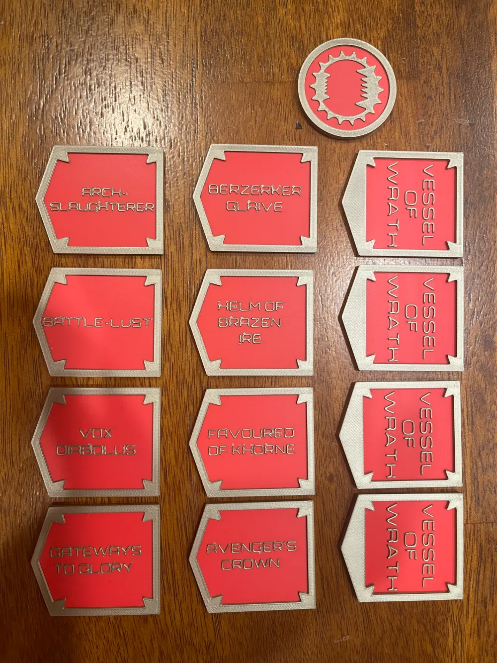 World Eaters Tokens - Free 3D Print Model - MakerWorld