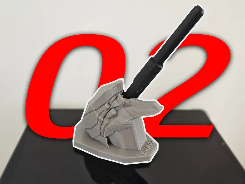 Eva Unit-02 Pen Holder No supports Only 30g filament U2933 by 大魔王2933 ...