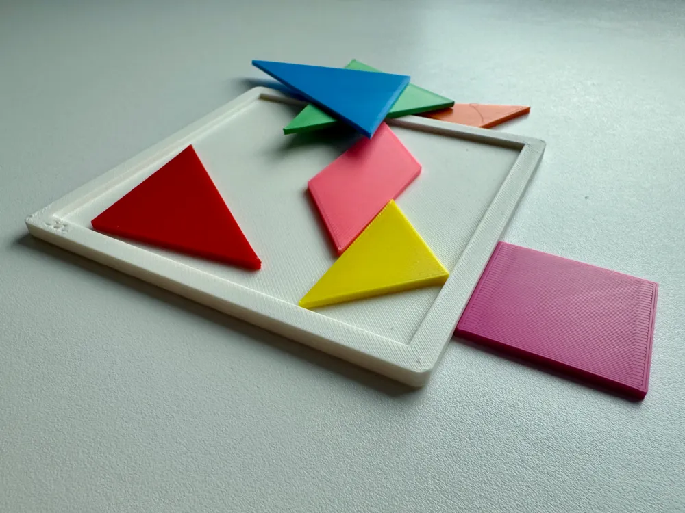 Colorful Tangram Puzzle by Yullian3D MakerWorld: Download Free 3D Models
