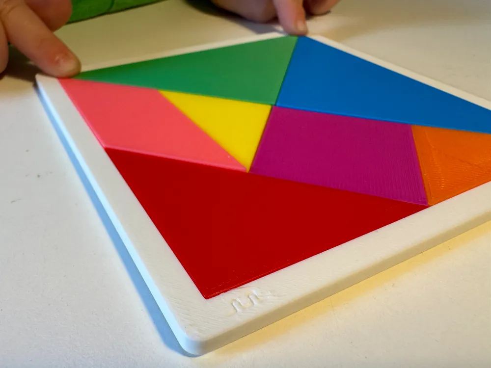 Colorful Tangram Puzzle by Yullian3D MakerWorld: Download Free 3D Models