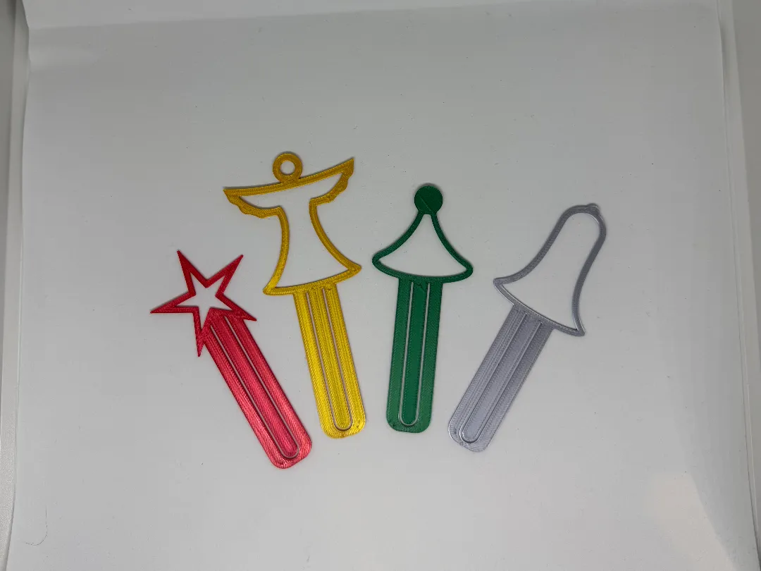 Weihnachtliche Lesezeichen / Christmas Bookmarks by Jay_Cue MakerWorld: Download Free 3D Models