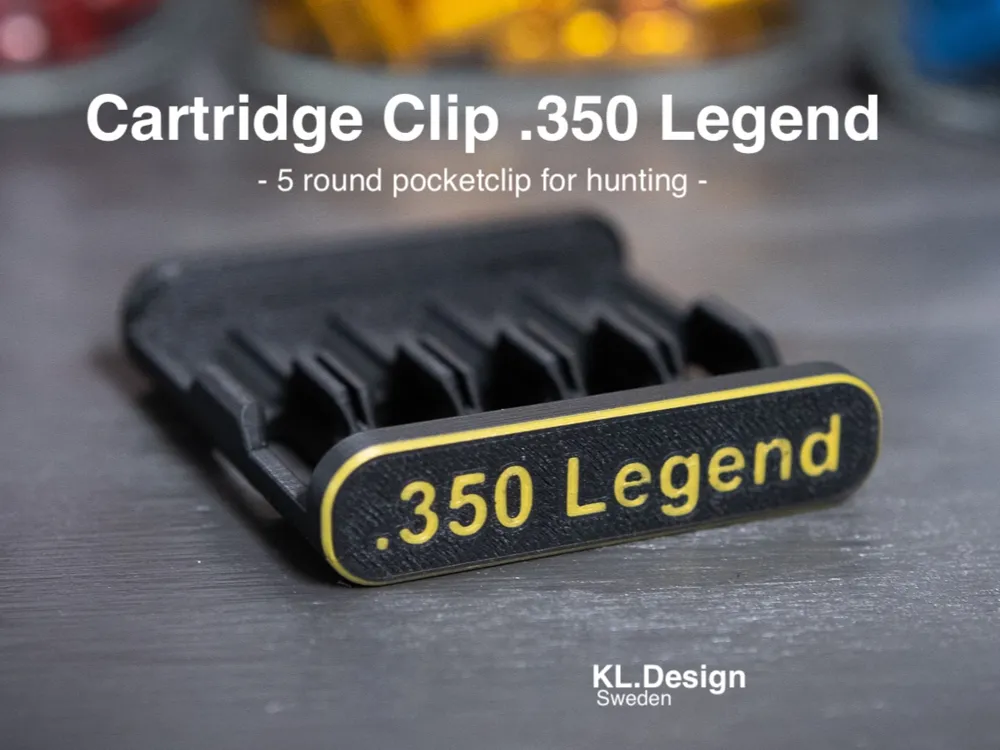 .350 Legend Cartridge Clip by KL.Design MakerWorld: Download Free 3D Models