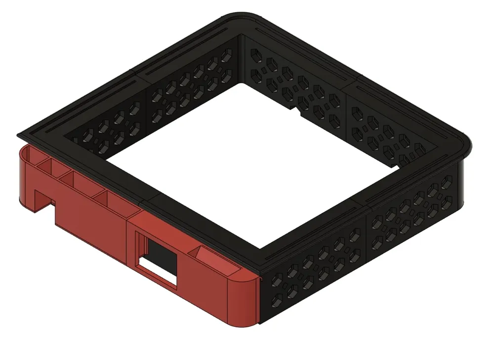 P1S RISER WITH X-TOUCH SCREEN MOUNT by ke.dennis182 - MakerWorld