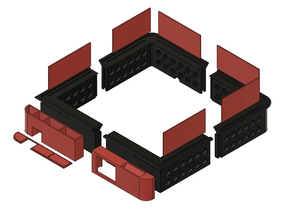 P1S RISER WITH X-TOUCH SCREEN MOUNT by ke.dennis182 - MakerWorld