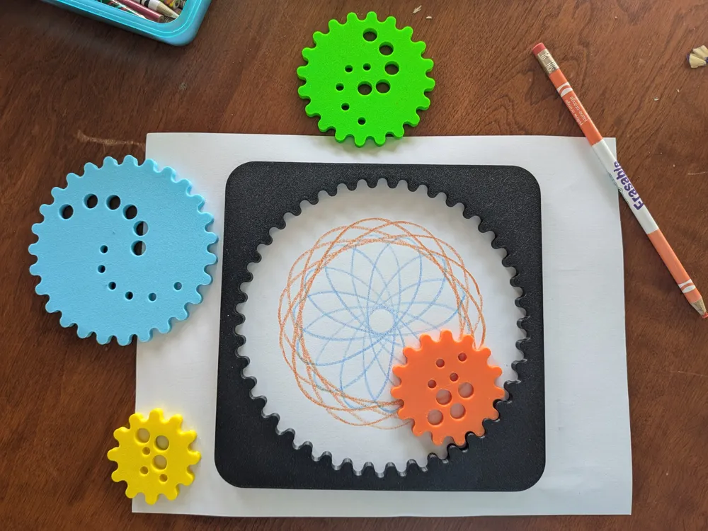 Spirograph for Kids (like Spirograph Jr) by kklinke MakerWorld ...
